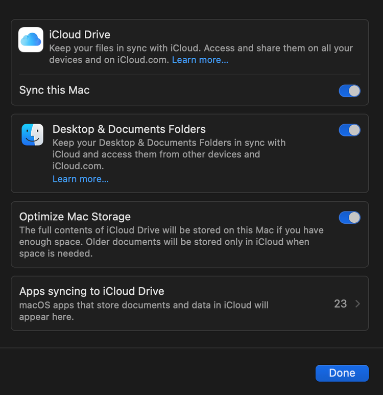 How to Choose Between iCloud Drive or Local Storage on Your Mac