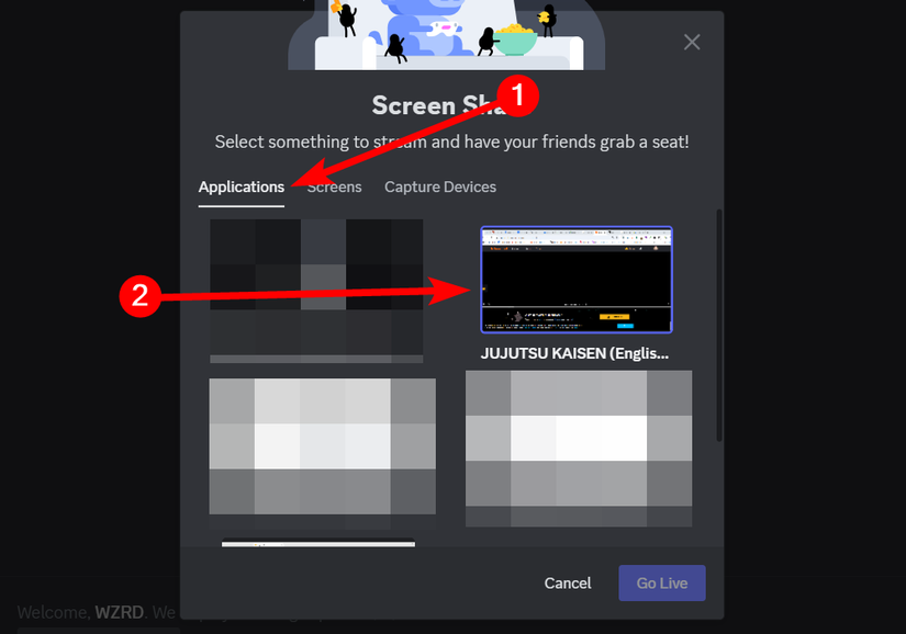 How to Stream Crunchyroll on Discord