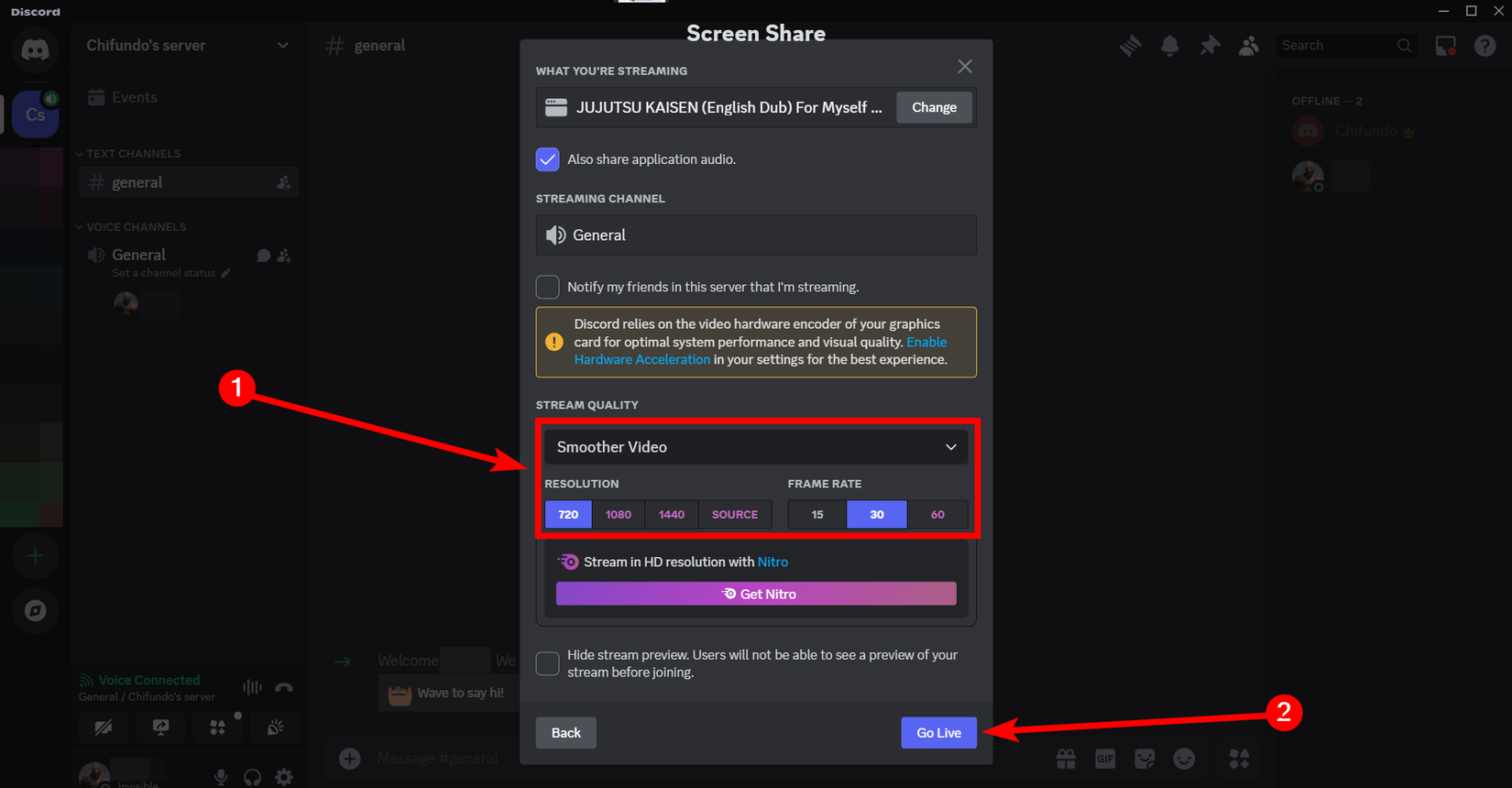 How to Stream Crunchyroll on Discord