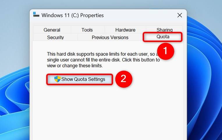 How to Use Disk Quotas to Limit User Storage on Windows 11