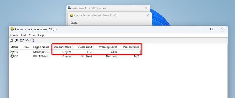 How To Use Disk Quotas To Limit User Storage On Windows 11