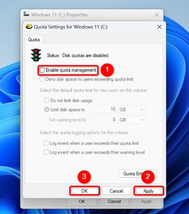 How to Use Disk Quotas to Limit User Storage on Windows 11