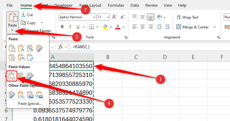 How To Generate Fix And Remove Duplicates From Random Numbers In Excel