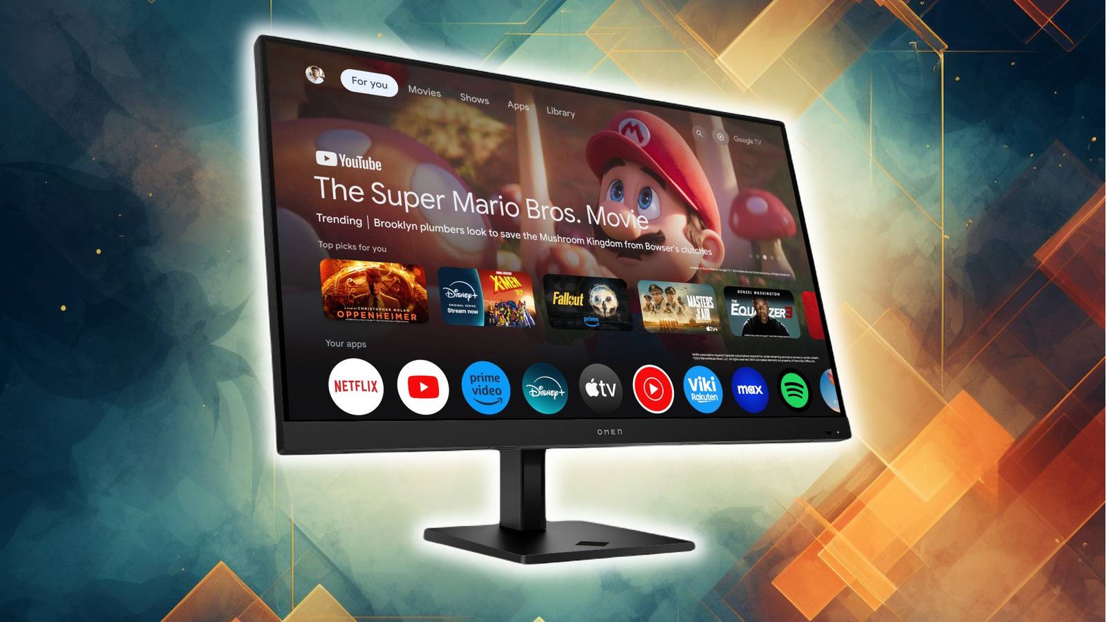 The Omen 32X Smart Gaming Monitor Has Google TV