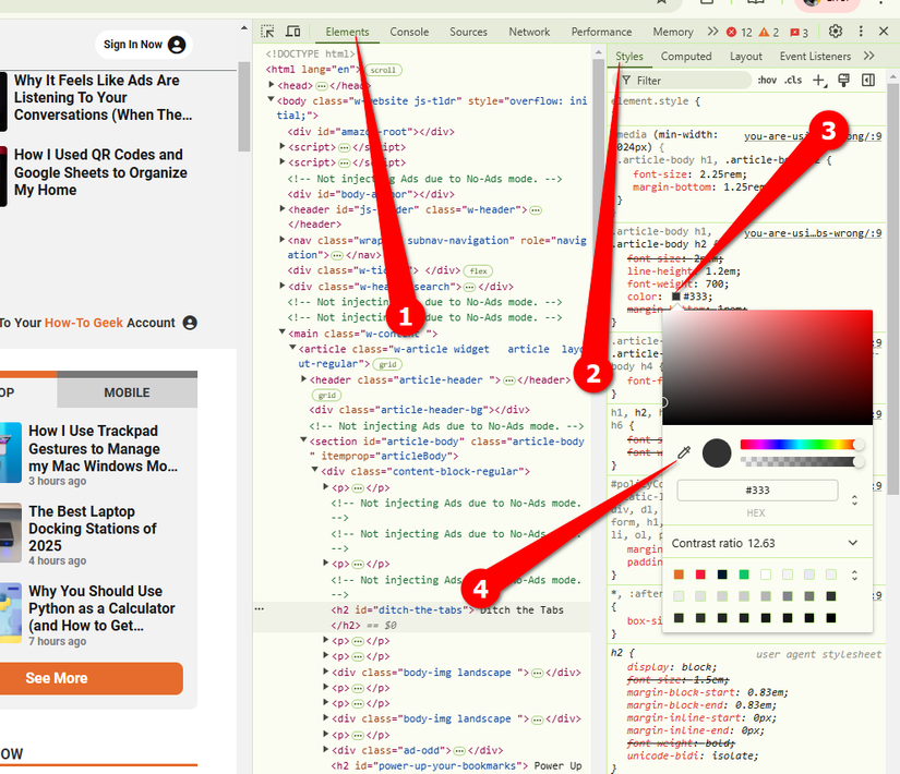 8 Cool Tricks You Can Do With Your Browser's Element Inspector