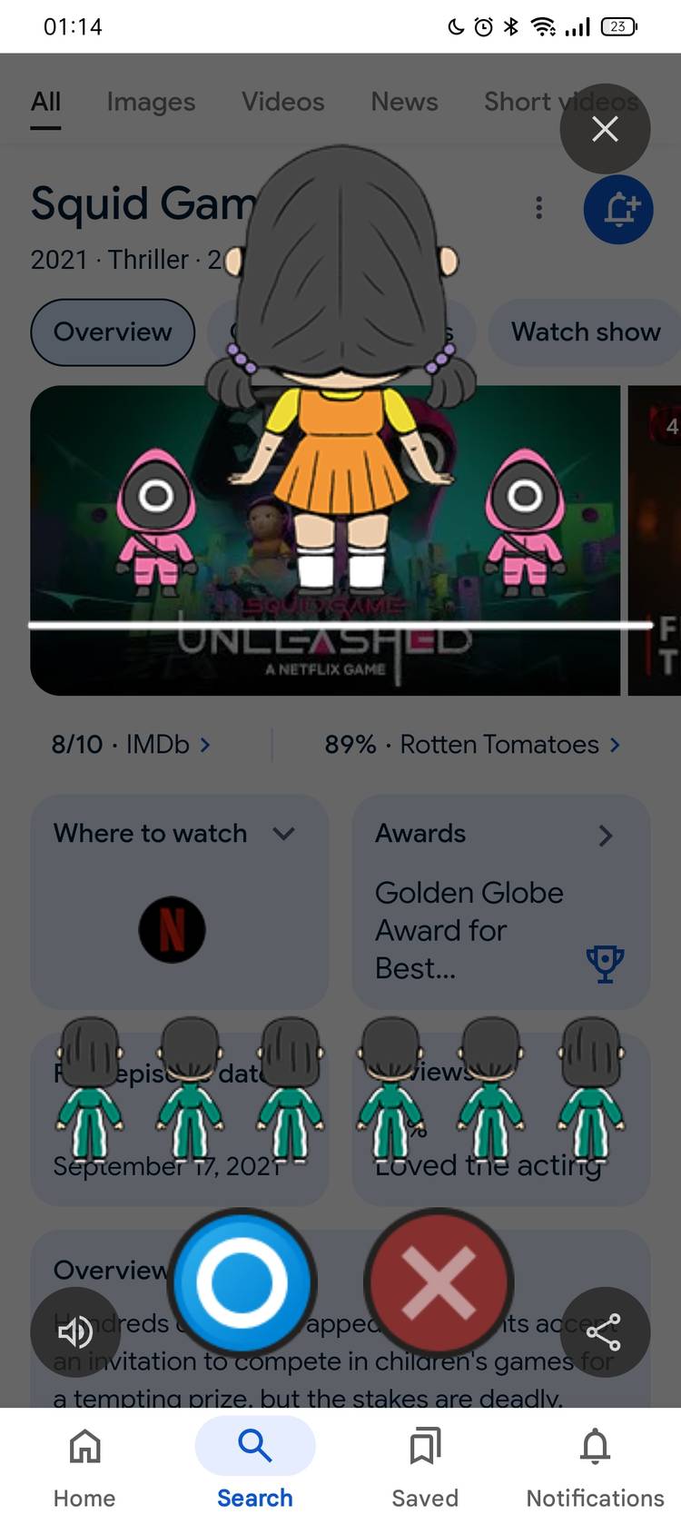 How to Play Google's Secret Squid Game Mini-Game