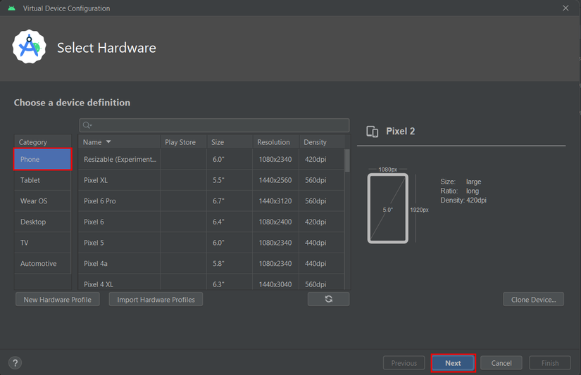 How to Create a Virtual Device in Android Studio Emulator