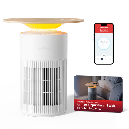 SwitchBot's New Air Purifier Doubles As a Bedside Table