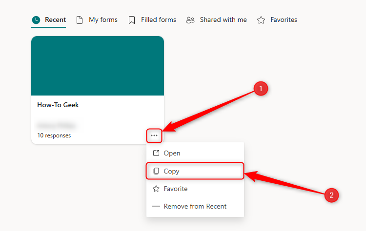 How to Duplicate a Form in Microsoft Forms