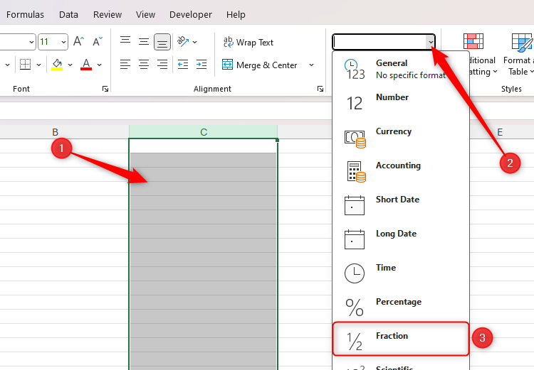 How to Stop Excel From Changing Your Fractions