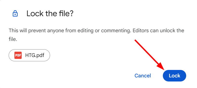 How to Lock Files for Editing in Google Drive to Prevent Unwanted Changes