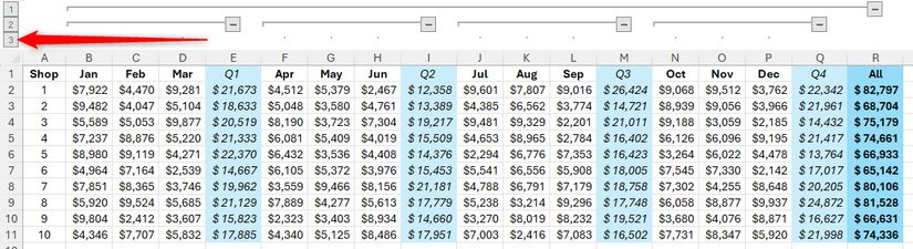 Don’t Hide and Unhide Columns in Excel—Use Groups Instead