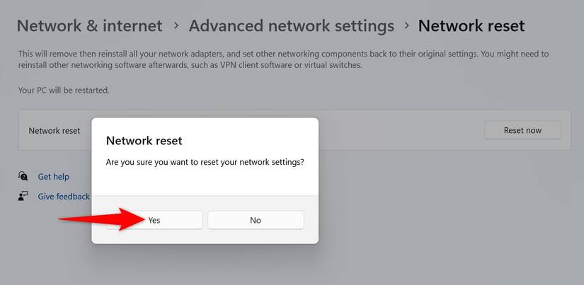 How to Reset All Network Settings in Windows 11