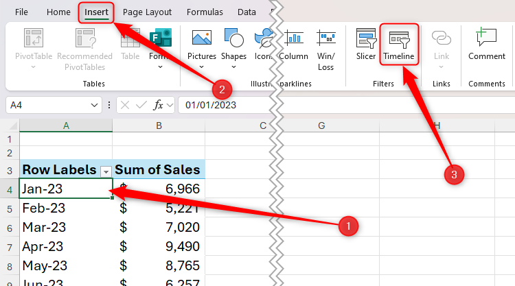 How to Create a Timeline Filter in Excel