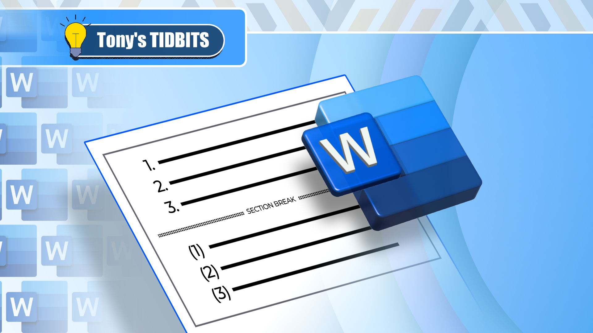 How to Add Different Page Numbers to Different Sections in Microsoft Word