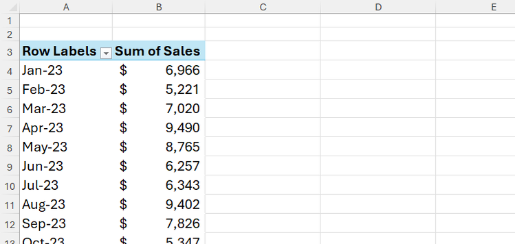 How to Create a Timeline Filter in Excel