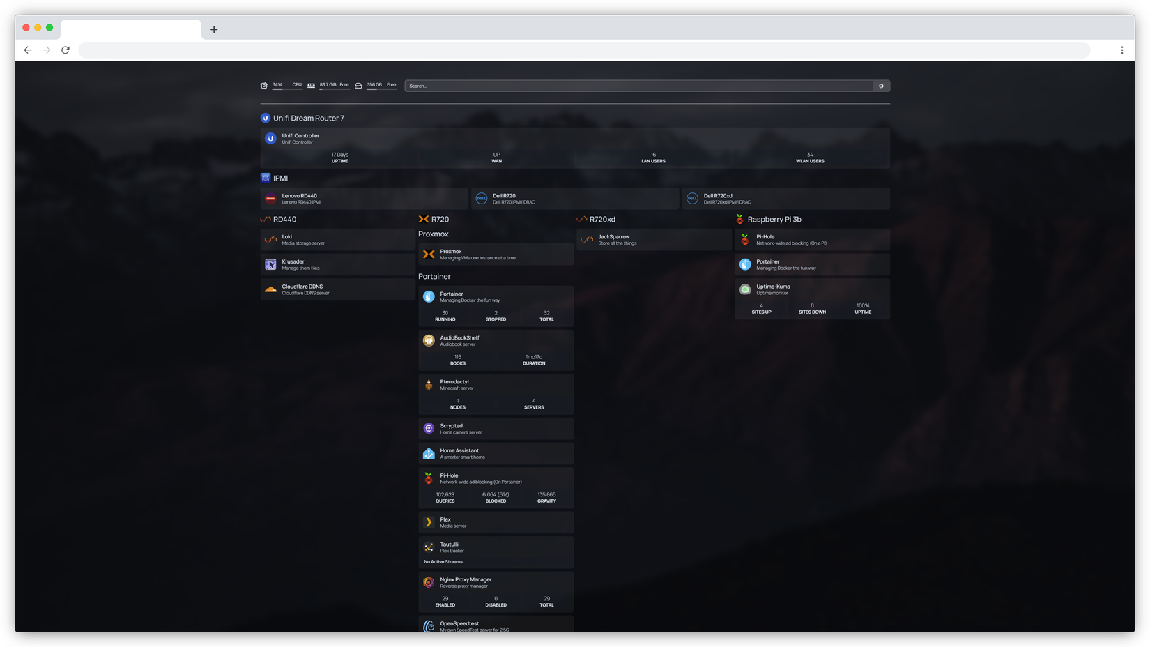How I Created a Detailed Dashboard for All of My Self-Hosted Apps