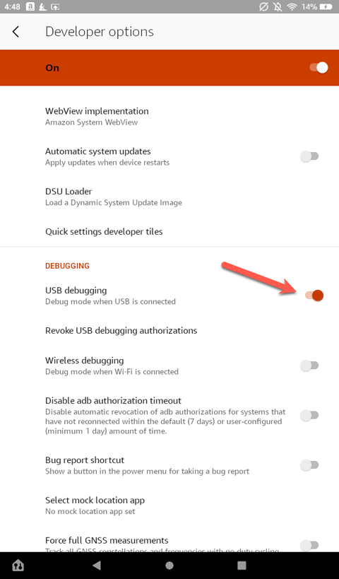 How to Enable ADB on an Amazon Fire Tablet
