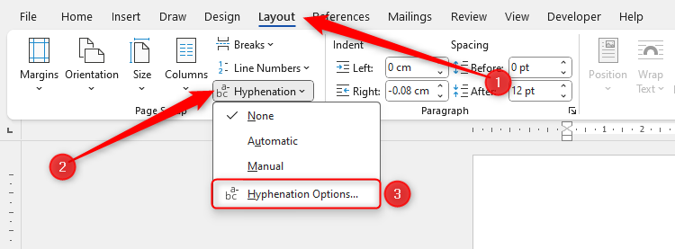 How to Control Hyphens in Microsoft Word