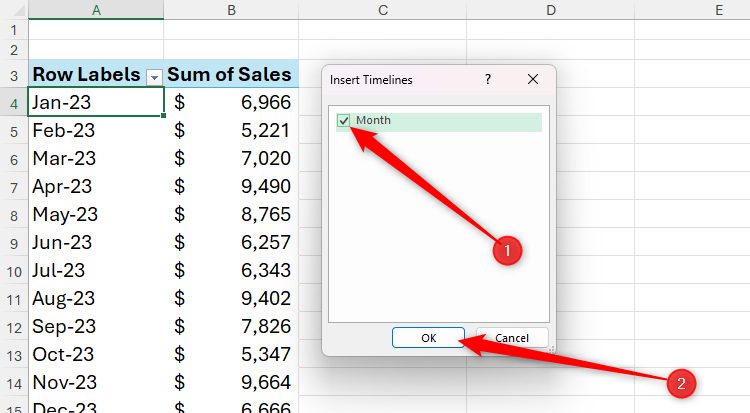 How to Create a Timeline Filter in Excel