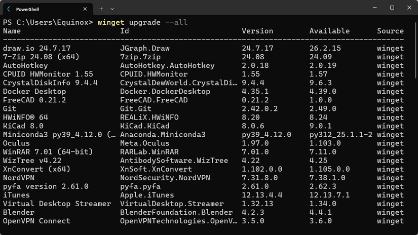 How to Update Apps on Your PC with Winget