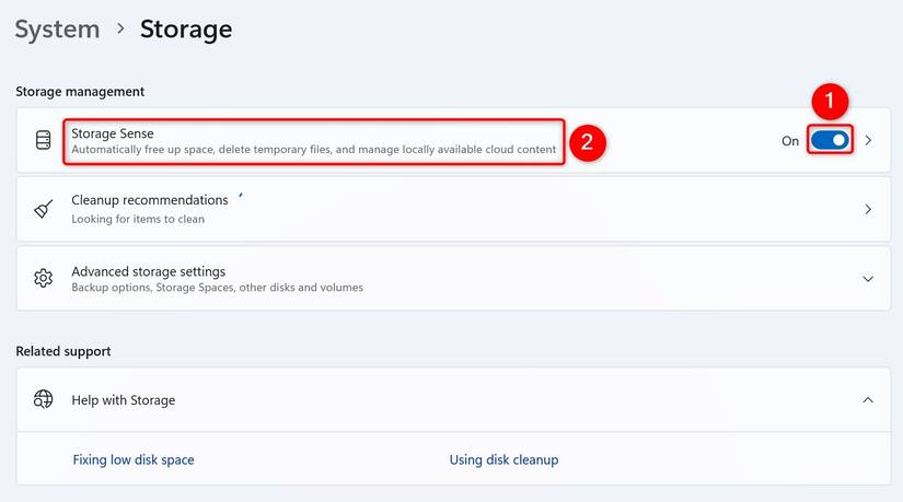 How to Automatically Clear Temporary Files on Windows 11