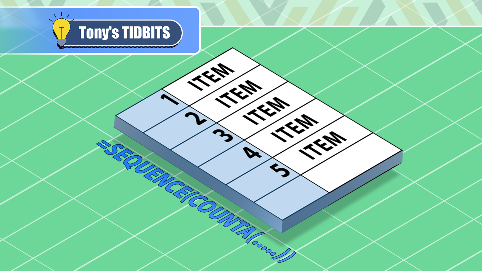 Don’t Create Numbered Lists Manually in Excel: Use SEQUENCE and COUNTA Instead
