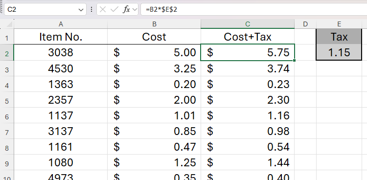Why You Should Avoid Hard-Coding Values in Microsoft Excel Formulas