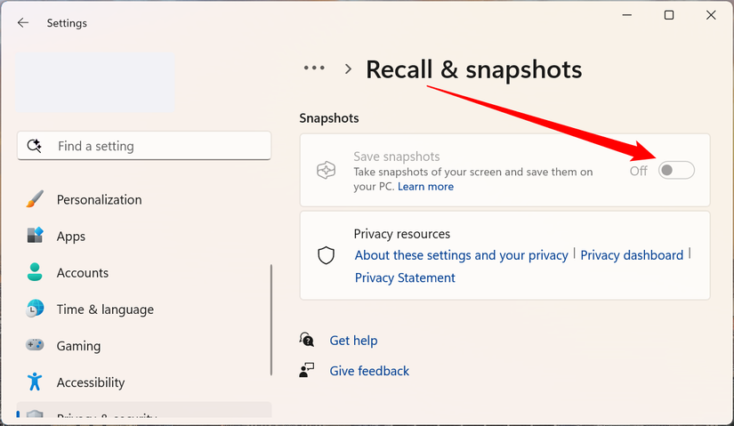 How to Disable Recall on Windows 11