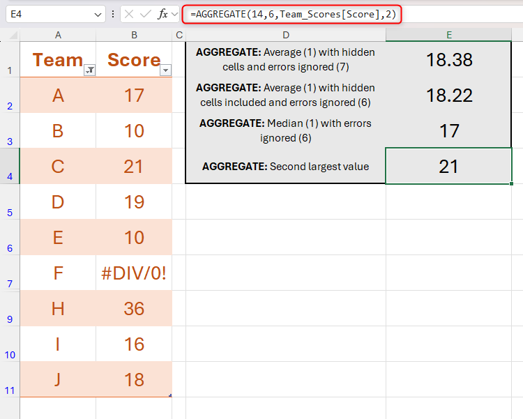 Subtotal Vs Aggregate In Microsoft Excel