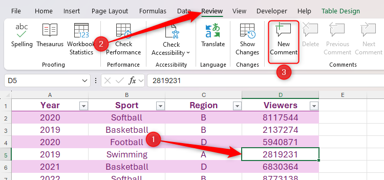 Comments vs. Notes in Microsoft Excel: What's the Difference?