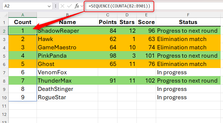 Don’t Create Numbered Lists Manually in Excel: Use SEQUENCE and COUNTA ...