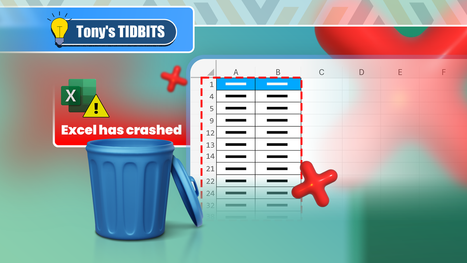 How To Delete Rows From A Filtered Range Without Crashing Excel
