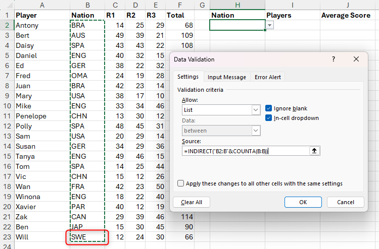How to Create a Drop-Down List from a Column of Data in Excel