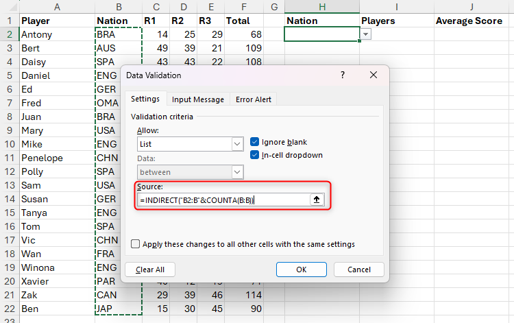How to Create a Drop-Down List from a Column of Data in Excel