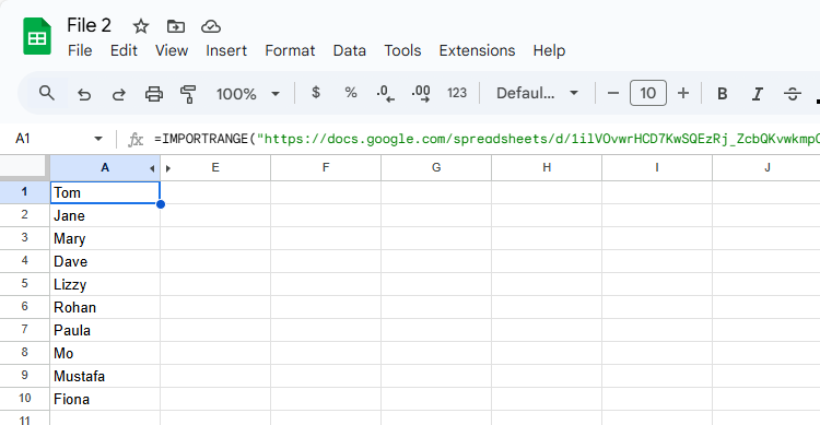How to Use the IMPORTRANGE Function to Import Data From One Google Sheets File Into Another
