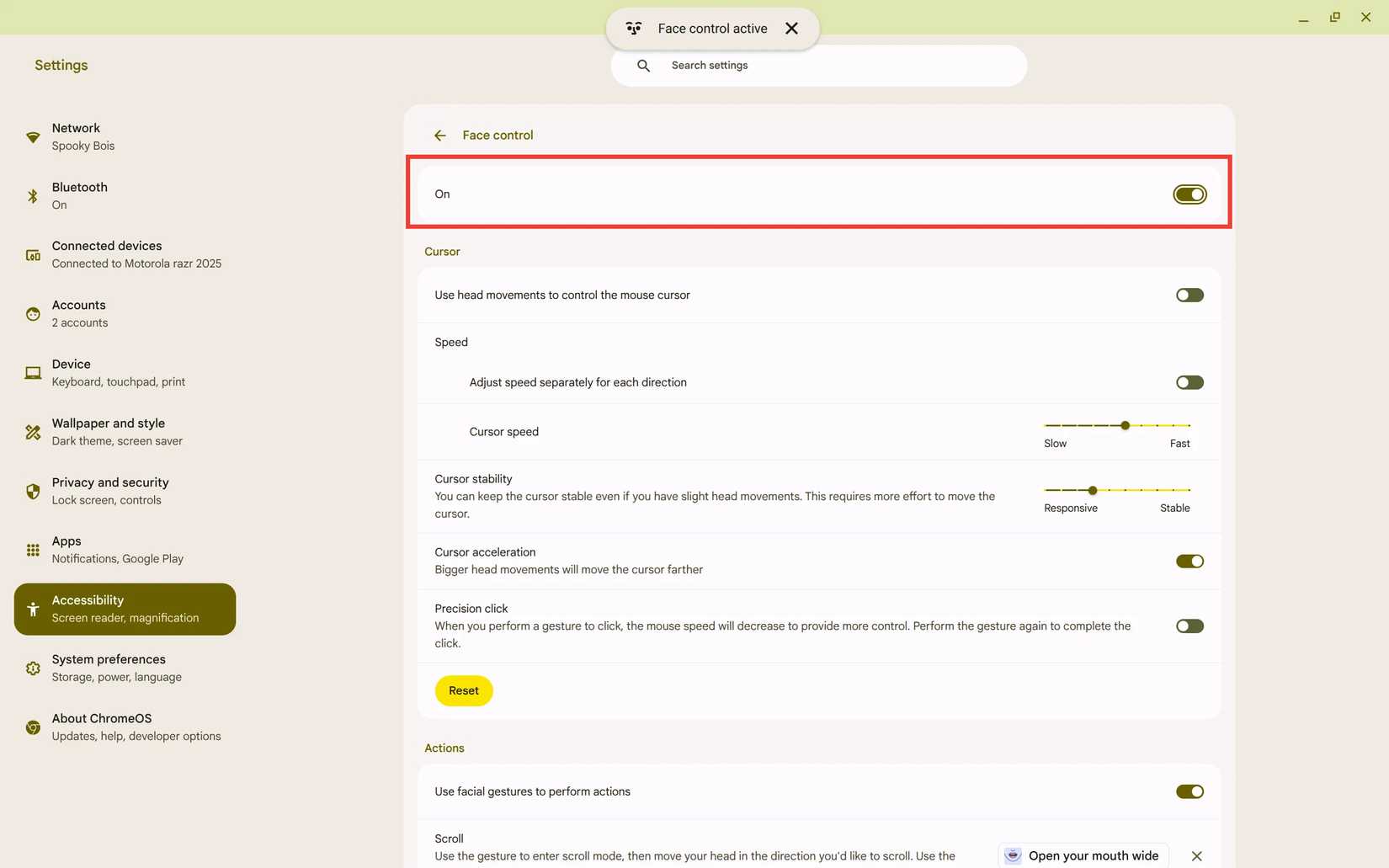 You Can Control Your Chromebook With Your Face