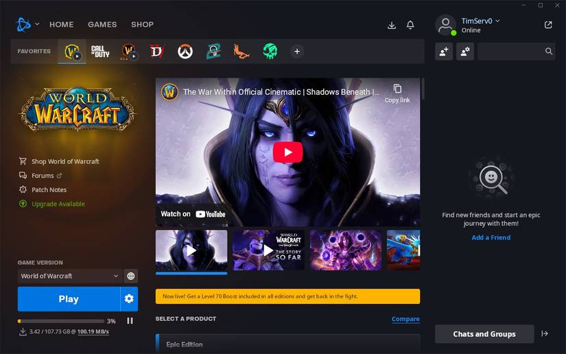 How I Installed World of Warcraft on My Steam Deck