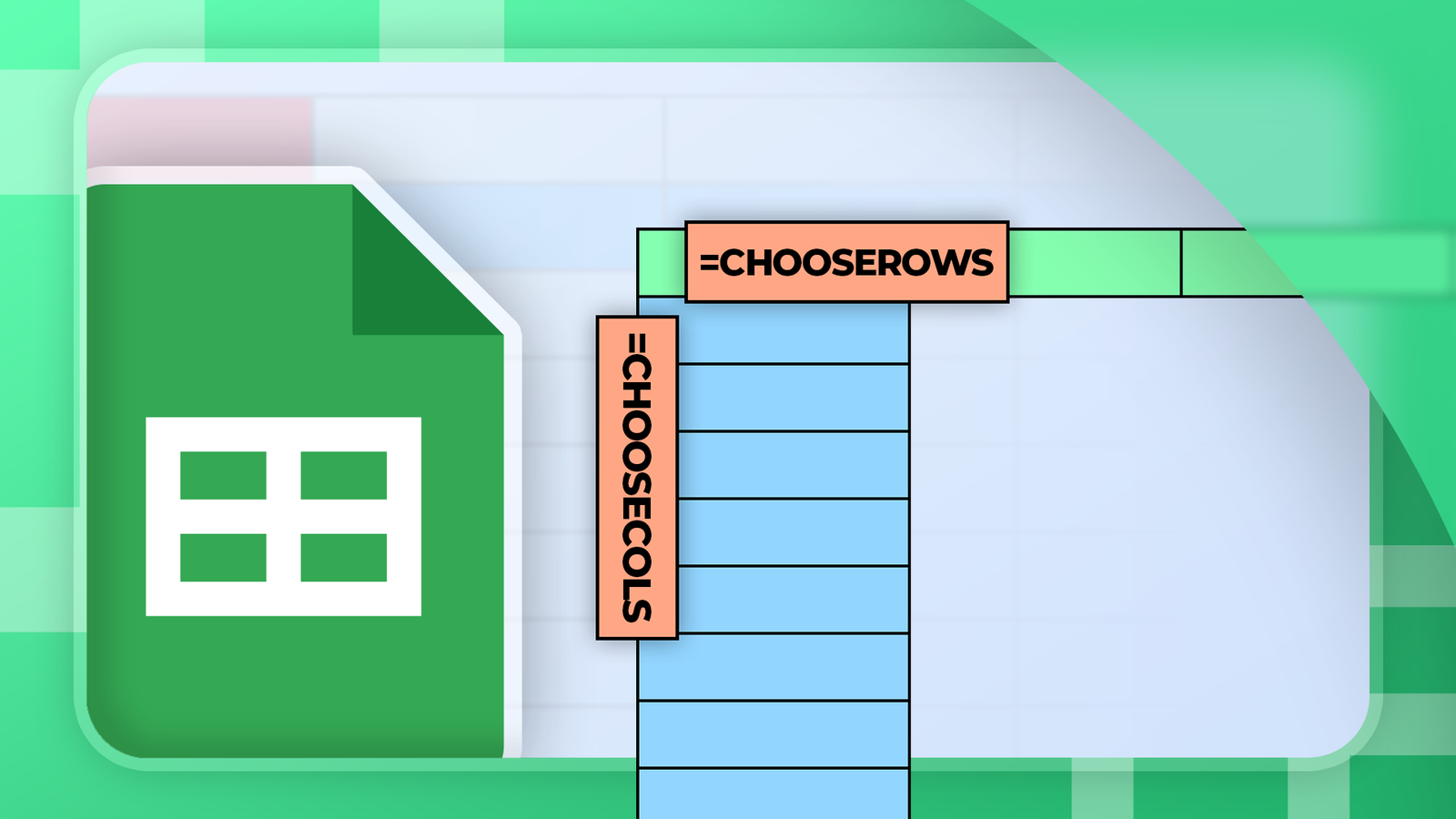 How to Use the CHOOSECOLS and CHOOSEROWS Functions in Google Sheets to ...