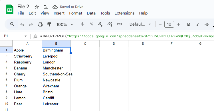 How to Use the IMPORTRANGE Function to Import Data From One Google Sheets File Into Another