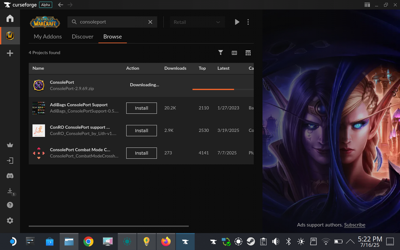 How I Installed World of Warcraft on My Steam Deck