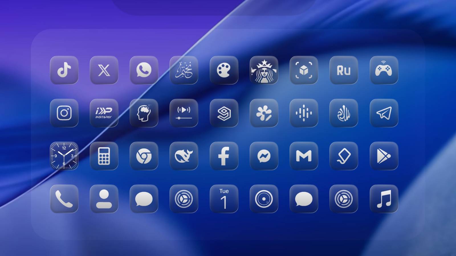 Get the Liquid Glass Look on Your Android Phone With This Icon Pack