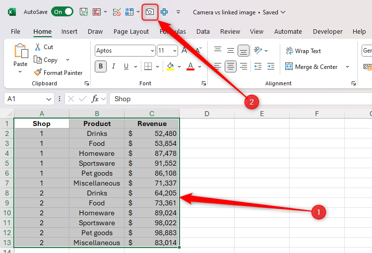 Excel’s Camera Tool vs. Paste as Linked Picture: What's the Difference?