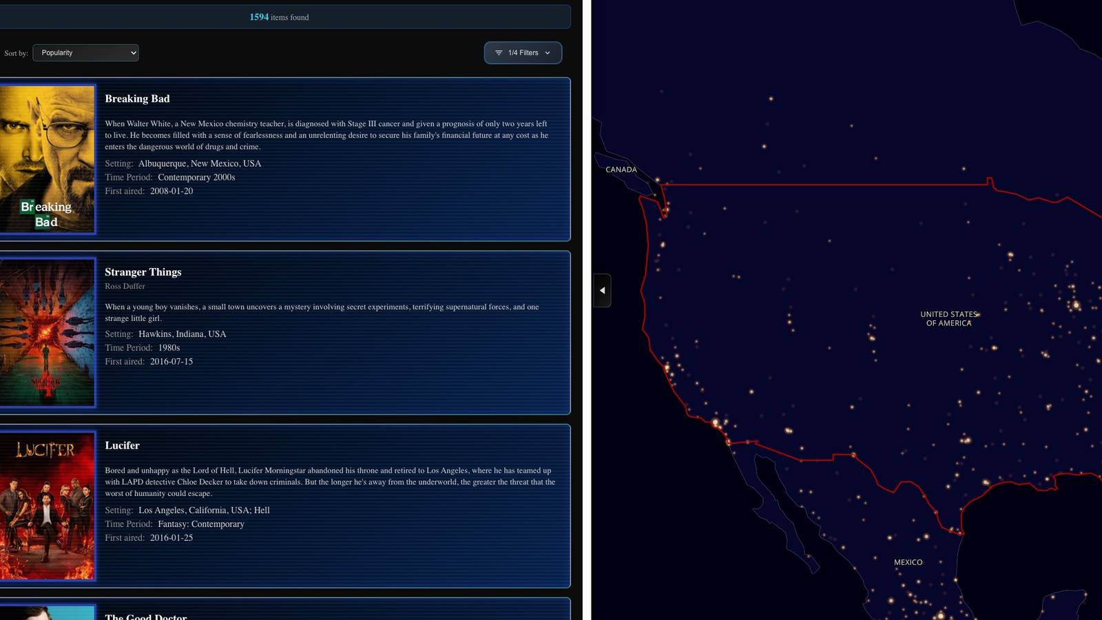 This Map Shows You Which Movies & TV Shows Took Place in Your Area