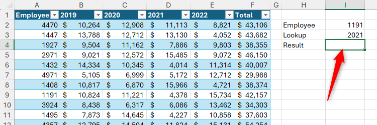 How to Perform a Two-Way Lookup in Excel With INDEX and XMATCH