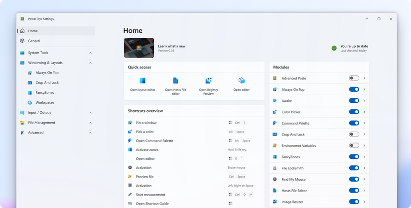 The New PowerToys Update Is a Lot Easier to Navigate