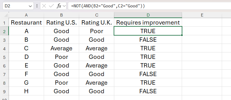 How to Use Boolean Logic in Microsoft Excel