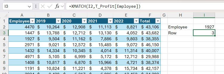 How to Perform a Two-Way Lookup in Excel With INDEX and XMATCH