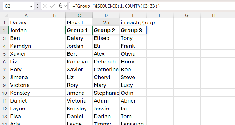 How to Use the WRAPCOLS and WRAPROWS Functions in Microsoft Excel