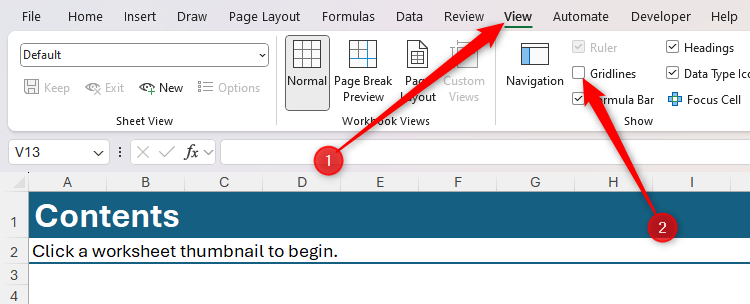 Your Excel Workbook Needs a Dynamic, Visual Table of Contents